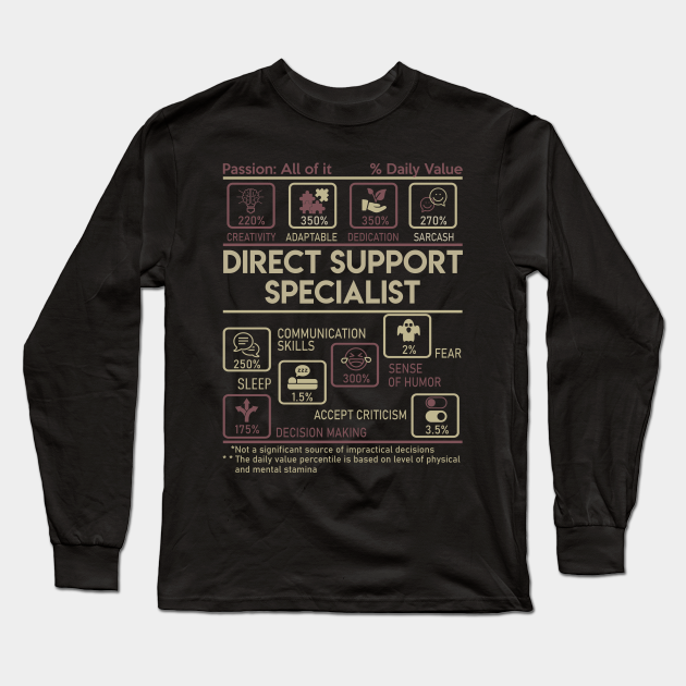 Direct Support Specialist T Shirt Multitasking Daily Value Gift Item direct-support-specialist-t-shirt-multitasking-daily-value-gift-item